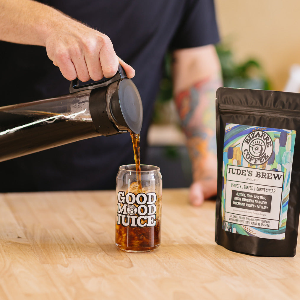 Bizarre Coffee Company | Good Mood Juice Can Glass